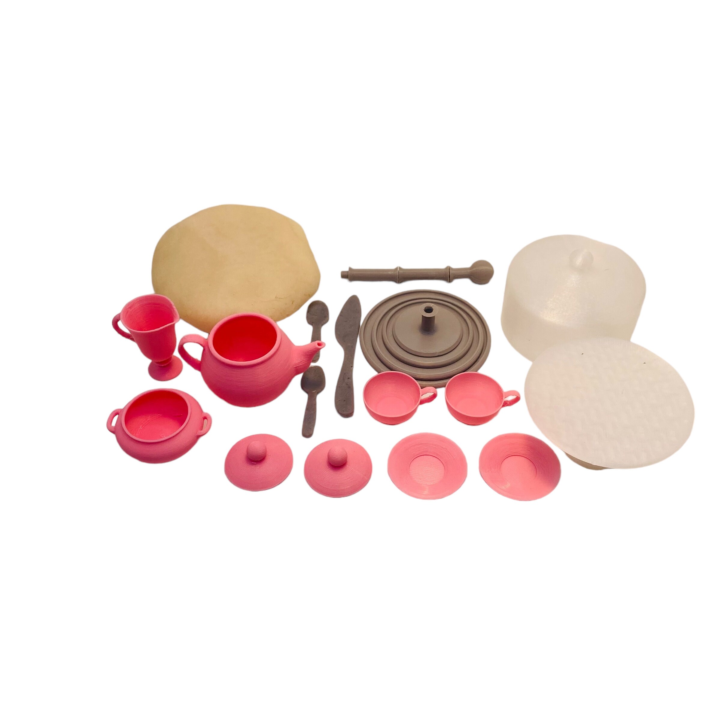 Miniature Tea Set Play Dough Kit Play Dough Tea Set Display - Etsy