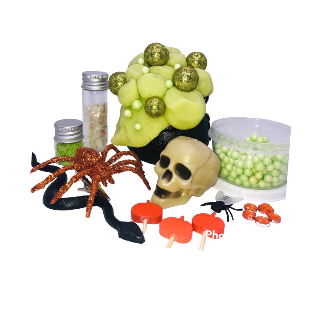 Halloween Witches Brew Play Dough Kit: Sensory Party Favors - Etsy
