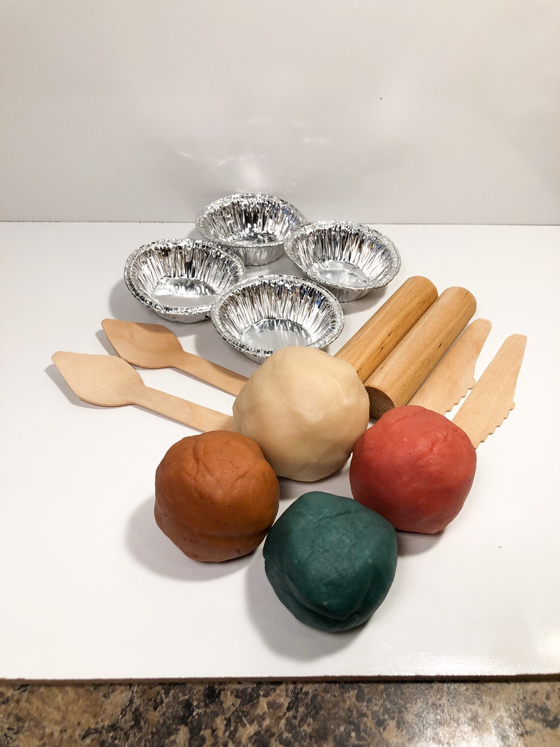 Play Dough Pie Making Kit Kids Thanksgiving Activity Sensory - Etsy