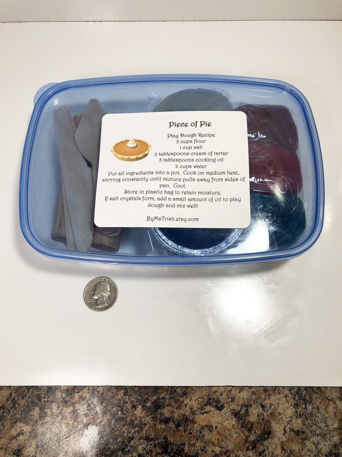 Play Dough Pie Making Kit Kids Thanksgiving Activity Sensory - Etsy