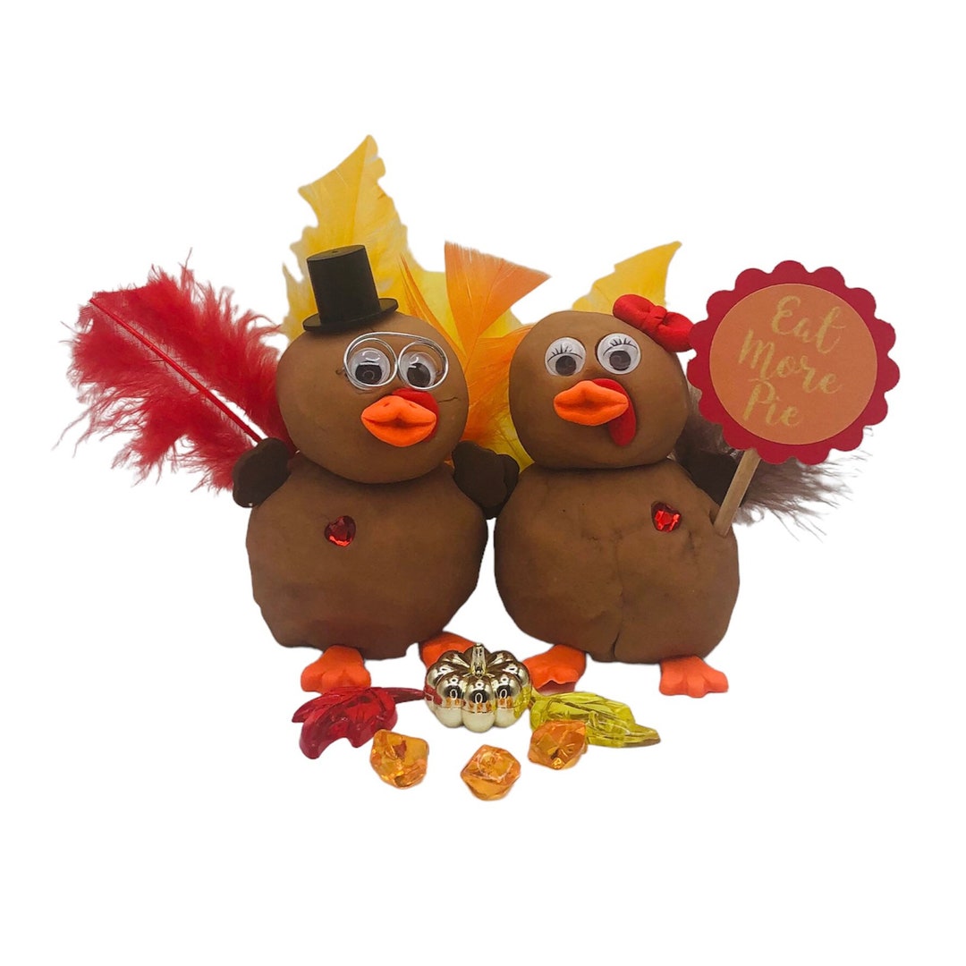 Thanksgiving Turkey Play Dough Kit: Kids Sensory Activity - Etsy