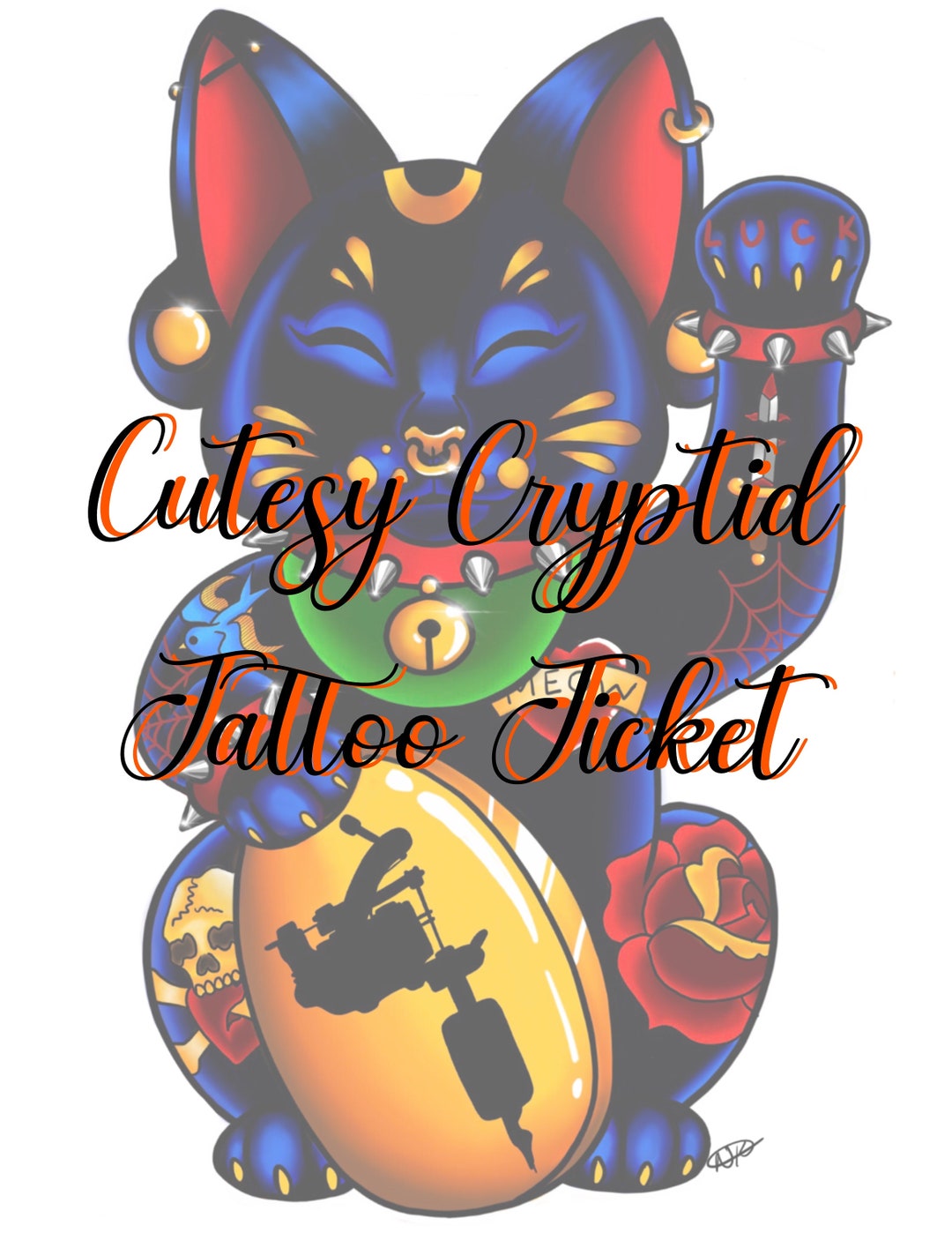 Cutesy Cryptid Tattoo Ticket - Etsy