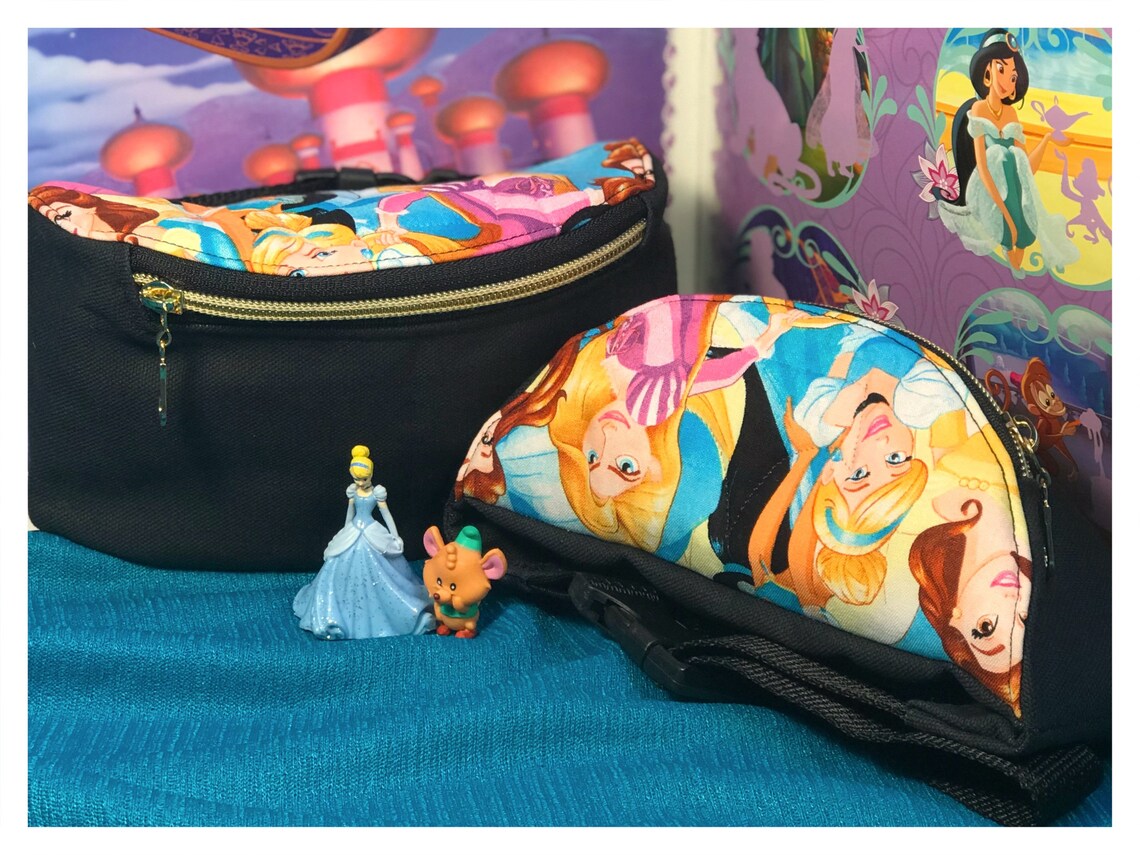 Kids Disney Princess Fanny Pack Bum Bag Waist Bag Cinderella Rapunzel ...