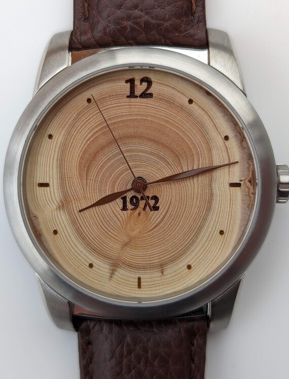 Mens Watch Made of Tree Rings Perfect 50th Birthday Gift or - Etsy