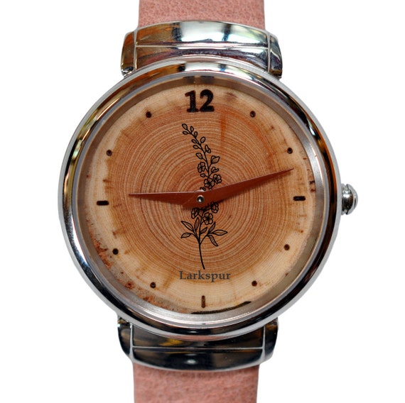 July Birth Flower Jewelry Ladies Watch Flower Jewelry | Etsy