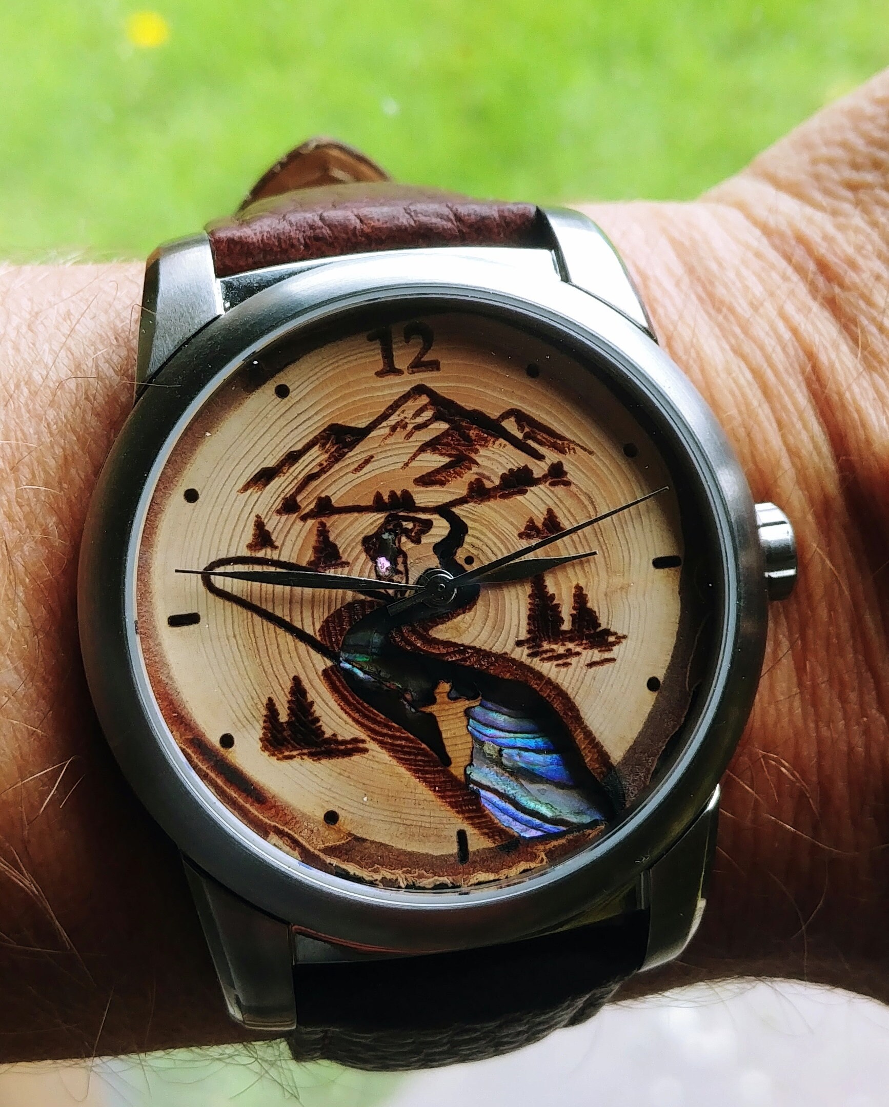 Fly Fishing Gift Wood Watch A River Runs Through It Gift for - Etsy