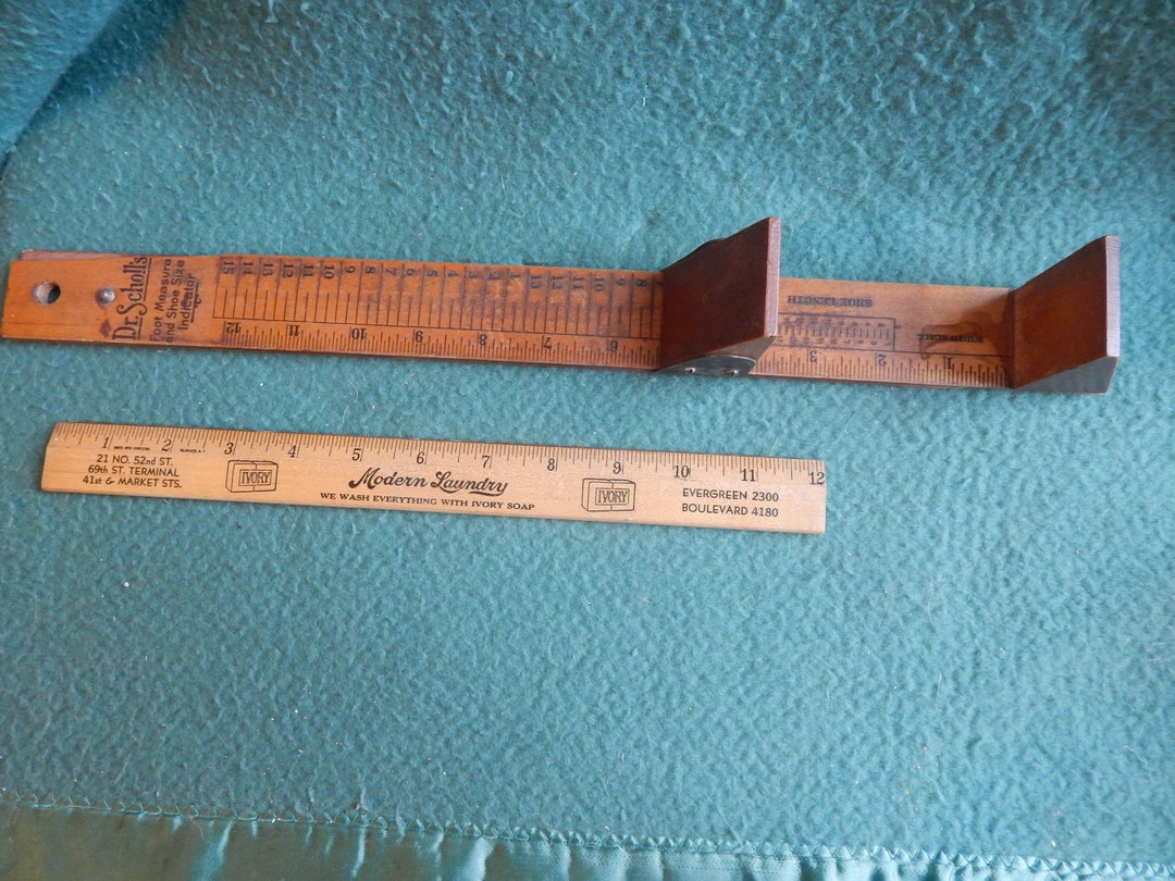 Antique Dr. Schools Foot Measure and Shoe Size Indicator Tool - Etsy