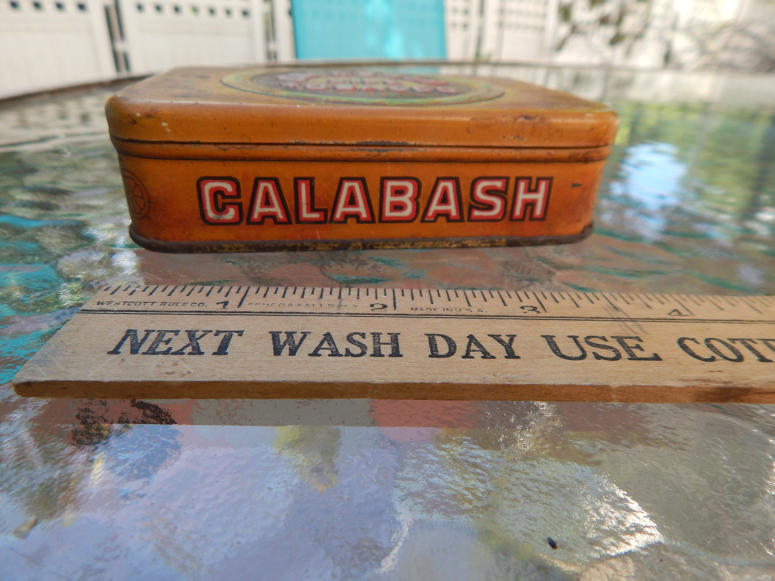 Very Nice Old Calabash Pipe Tobacco Tin - Etsy