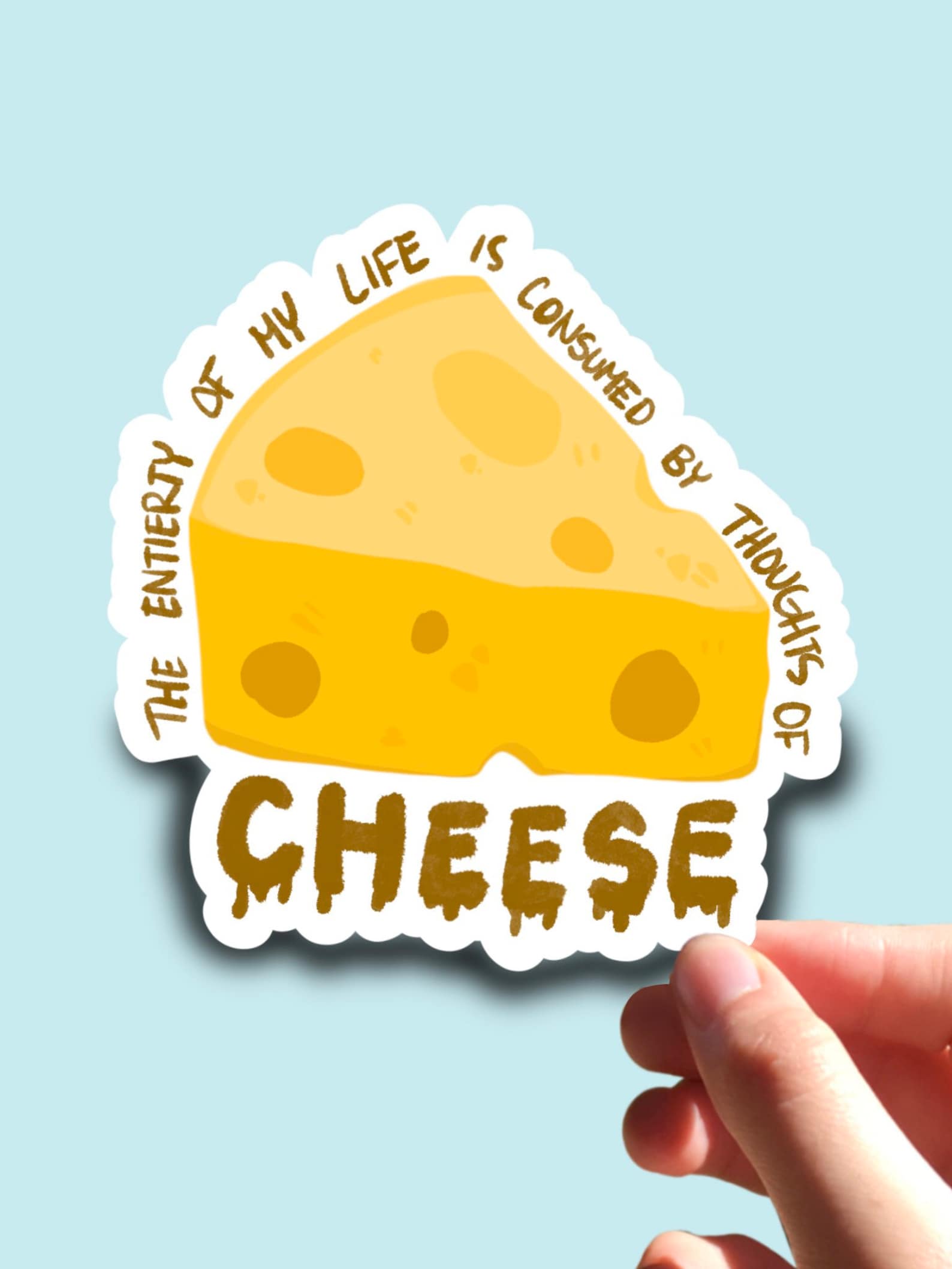 Cheese is Life Sticker Die Cut Laptop Water Resistant - Etsy