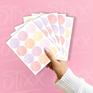 Pastel Watercolor Dots Wall Decals: Removable Nursery Decor - Etsy