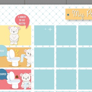 Printable Potty Chart | Potty Training Chart | Potty Rewarding Chart ...