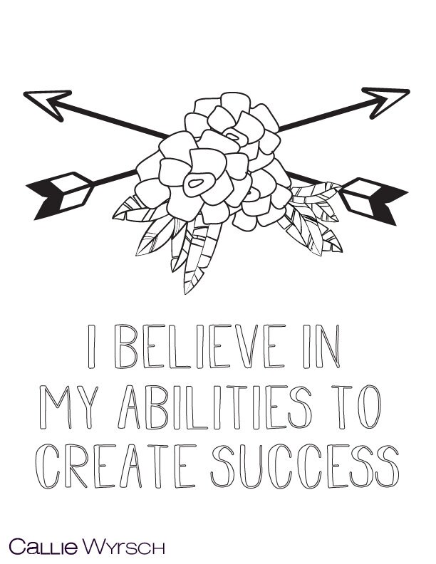 Empowering Affirmations Coloring Book Volume 1 Affirmation Coloring ...