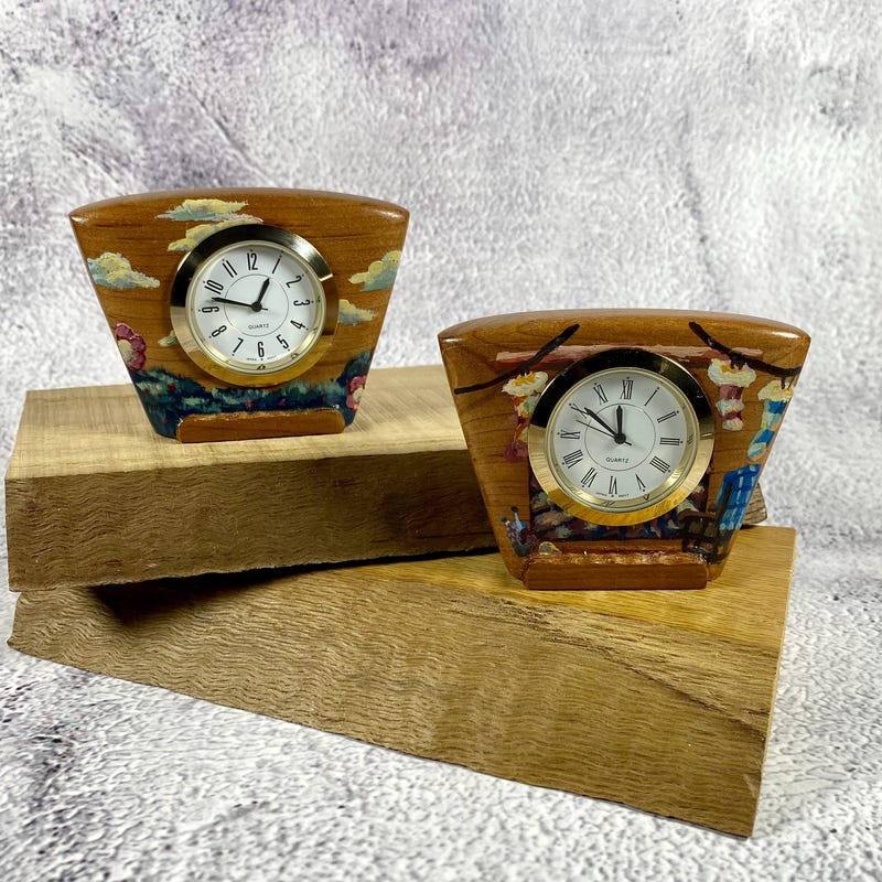 Hand Painted Clock - Etsy