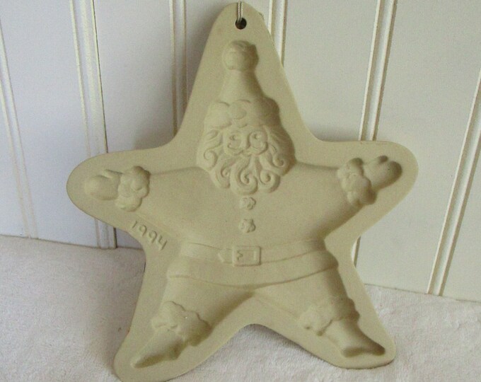 Brown Bag Cookie Art 1994 Hill Design Star Santa Cookie Mold, Shorbread ...