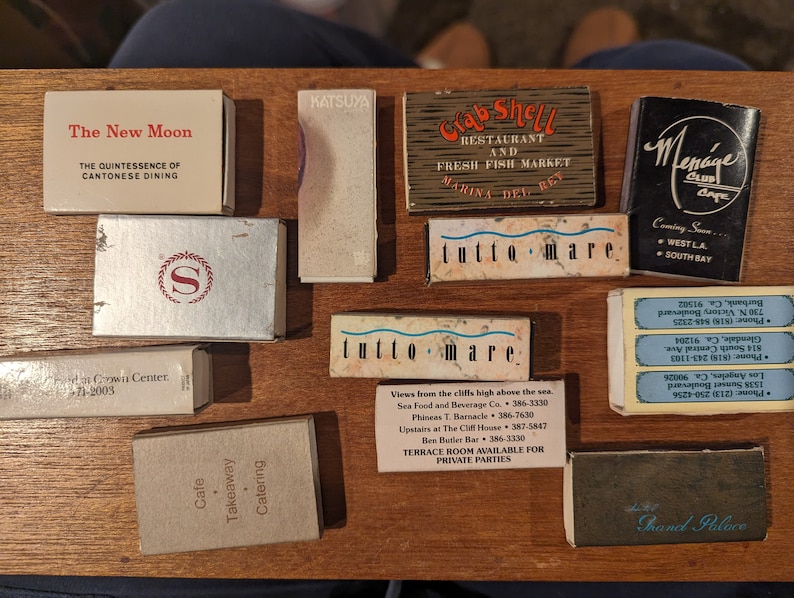 Vintage Matches 12, Set of Cool Vintage Matchboxes, Collectable Matches ...