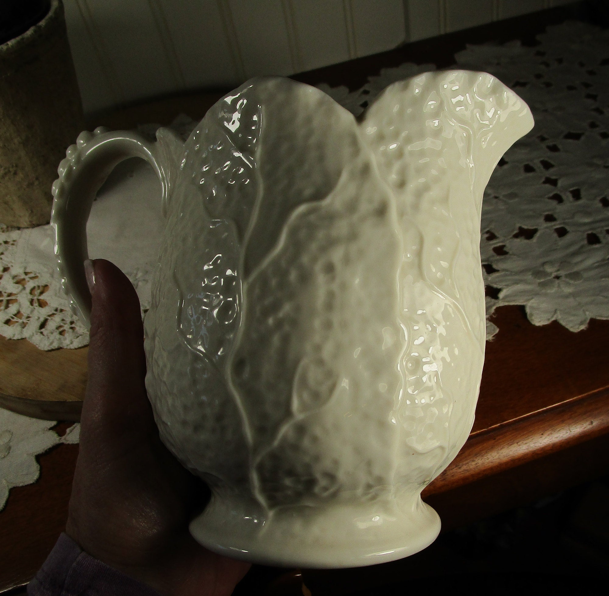 I Godinger Porcelain Water Pitcher I GODINGER & CO Ivory - Etsy