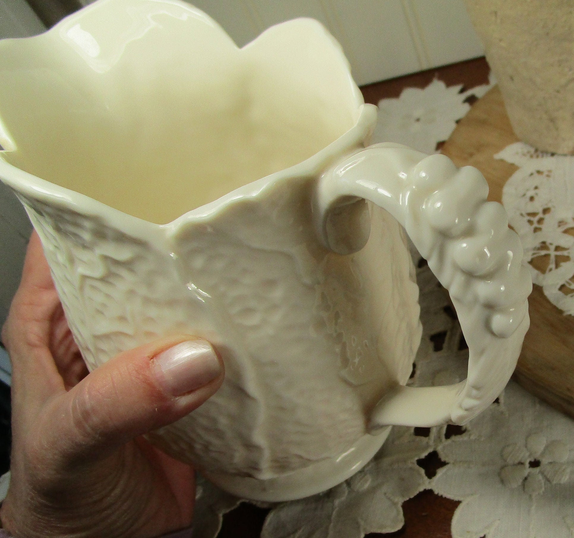 I Godinger Porcelain Water Pitcher I GODINGER & CO Ivory | Etsy