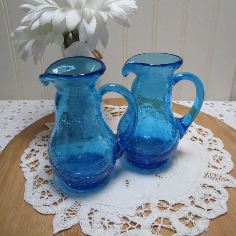 Small Glass Pitcher - Etsy