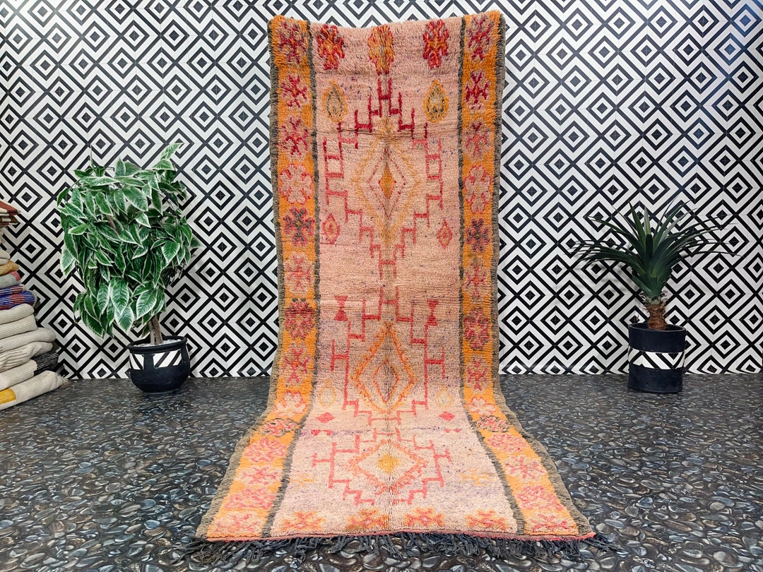 Gorgeous Moroccan Runner, Handmade Art Rug, Sheep Wool Rug, Authentic ...