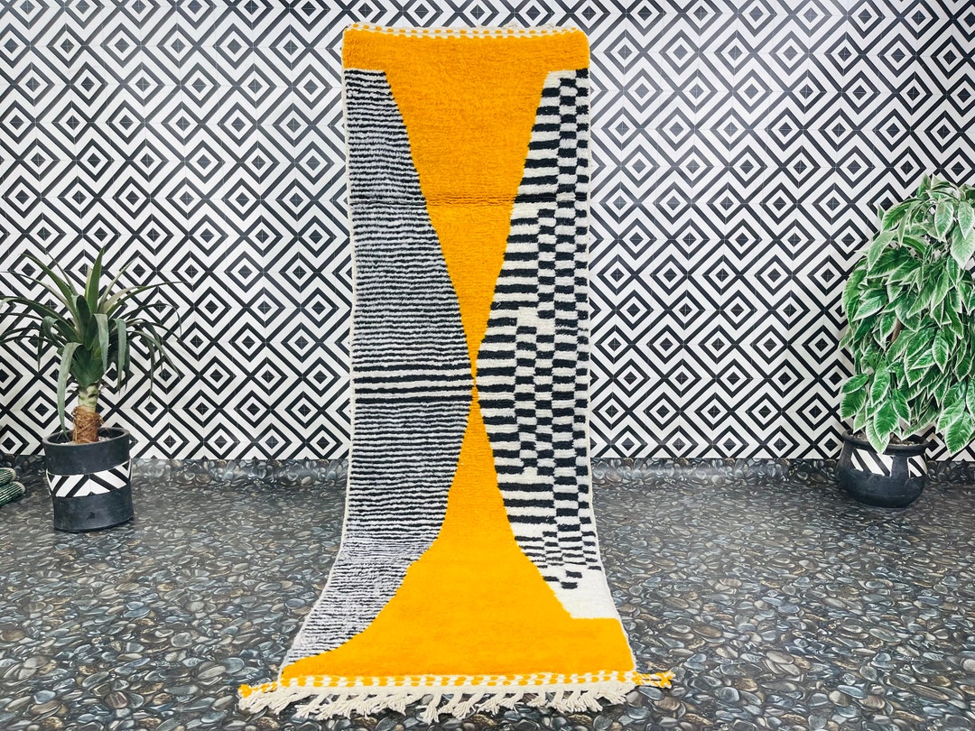 Vintage Moroccan Runner Rug Hallway Runner Rug Moroccan Berber Runner ...