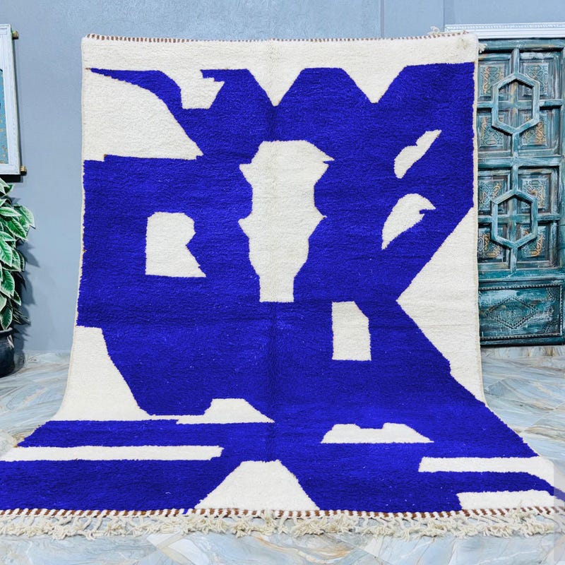Blue Moroccan Rug - Etsy
