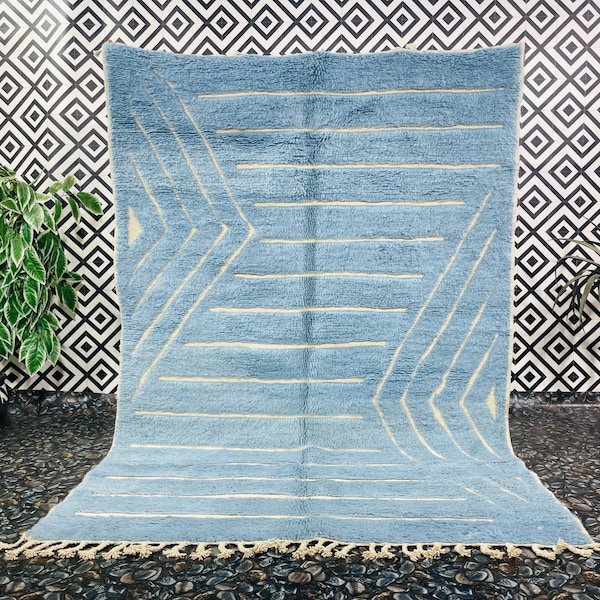 Blue Moroccan Rug - Etsy