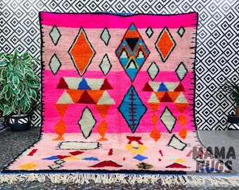 Pink Moroccan Rug | Etsy