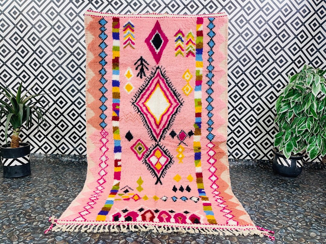 Authentic Moroccan Rug, Wool Moroccan Rug, Berber Rug, Soft Wool Rug ...