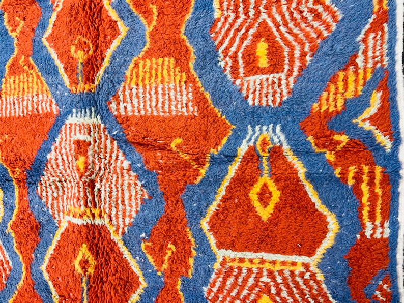 Unique Berber Moroccan Costum Rug Moroccan Woolen Carpet - Etsy