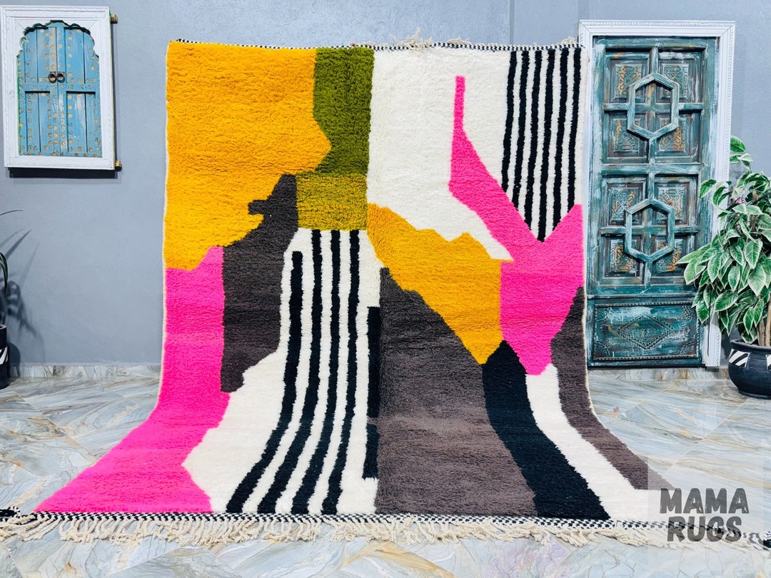 Wonderful Morrocan Rug, Colorful Berber Carpet, Sheep Wool Rug ...