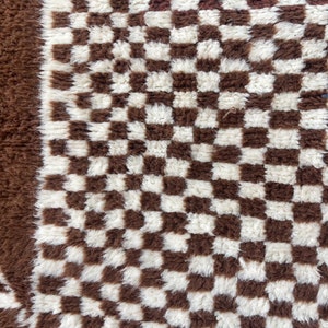 Moroccan Rug Brown Moroccan Rug Dark Plain Brown Rug Custom Area Rug ...