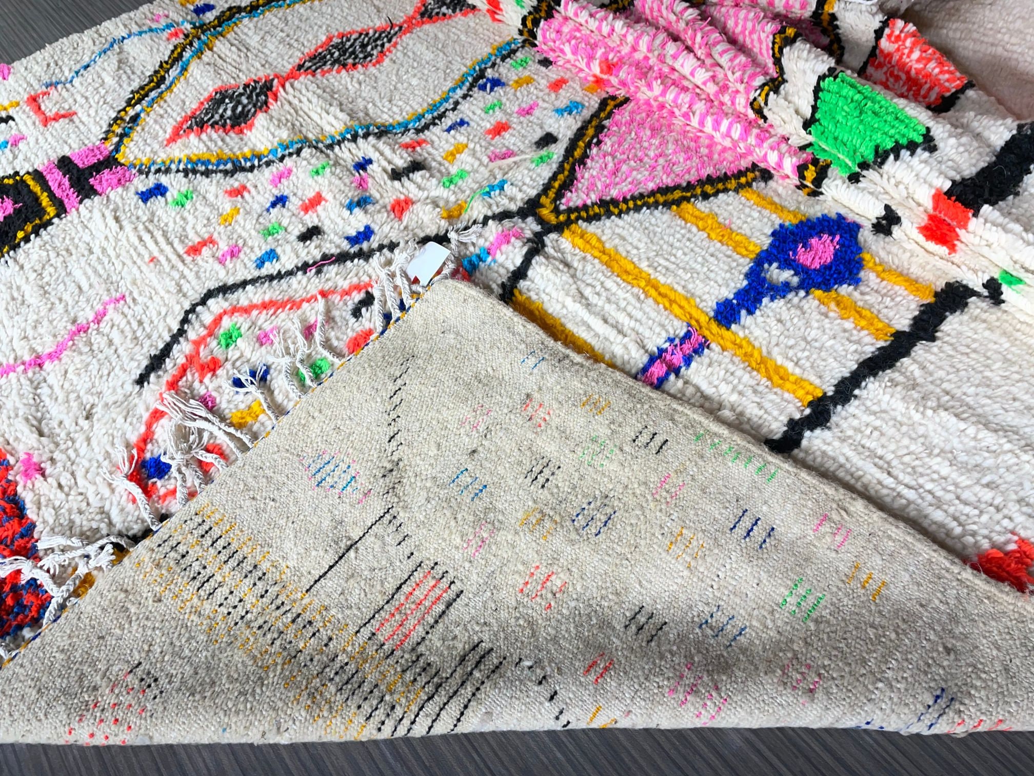 Pink Moroccan Rug Wool Moroccan Rug Berber Rug Pink Wool | Etsy