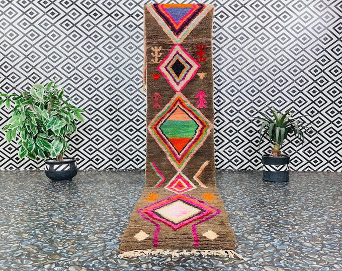 Vintage Moroccan Runner Rug, Berber Hallway Runner Rug, 2x9 Ft - Etsy
