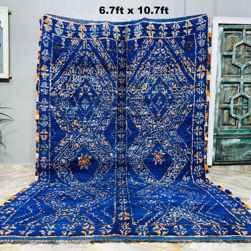 Blue Vintage Rug - Etsy