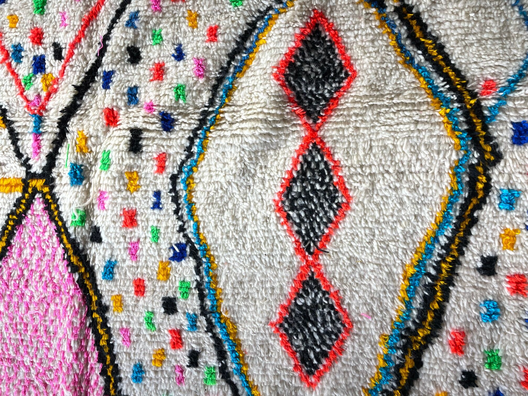 Pink Moroccan Rug Wool Moroccan Rug Berber Rug Pink Wool | Etsy