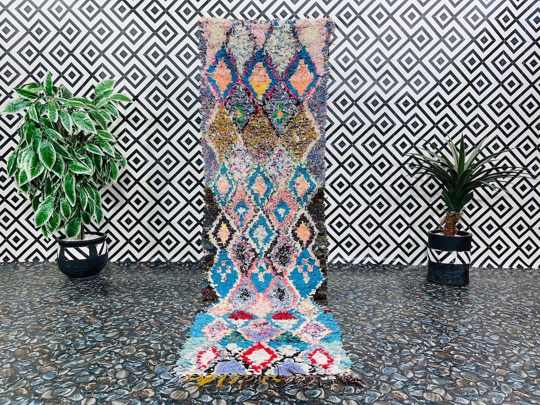 Colorful Runner Rug, Hallway Runner Rug, Moroccan Runner Antique ...