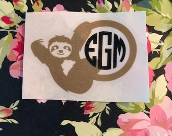 Sloth decals | Etsy