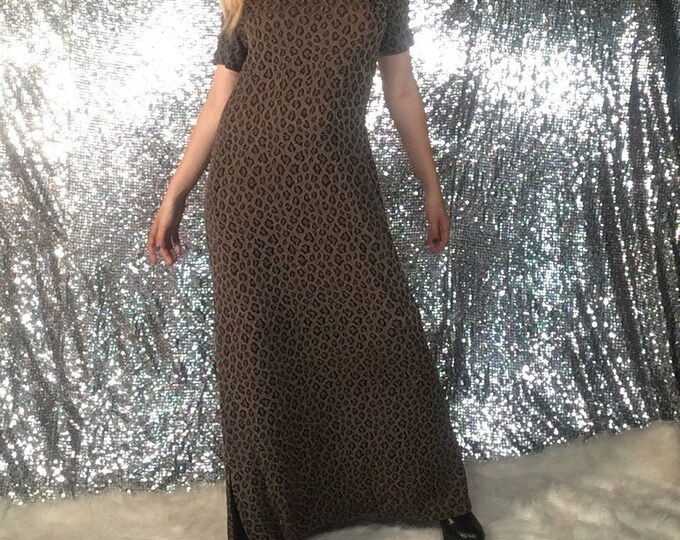 Rabbit Rabbit Rabbit Designs Leopard Print Maxi Dress - Etsy