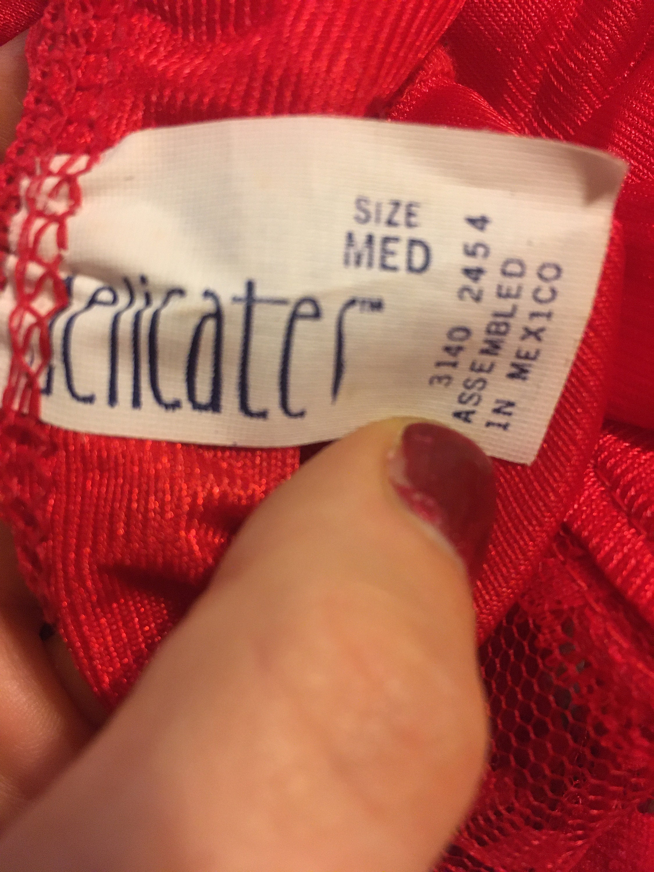 Delicates Red Vintage Nylon Teddy Size Large Circa 1980s / 1990s - Etsy