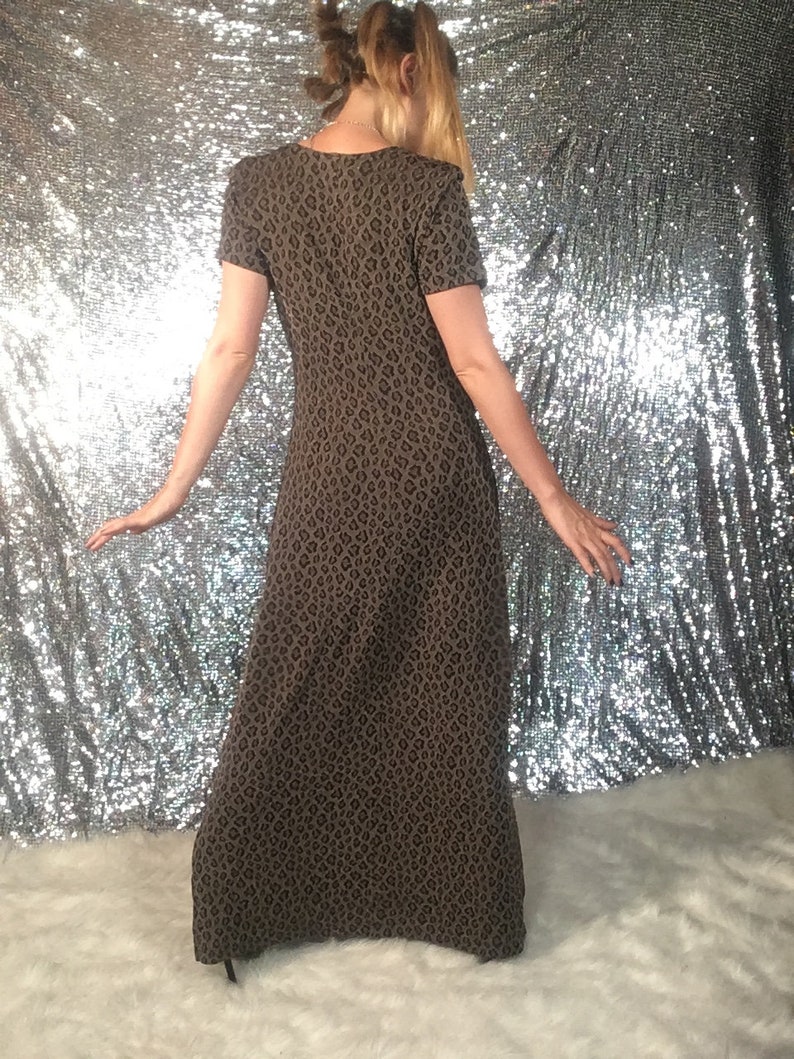Rabbit Rabbit Rabbit Designs Leopard Print Maxi Dress - Etsy