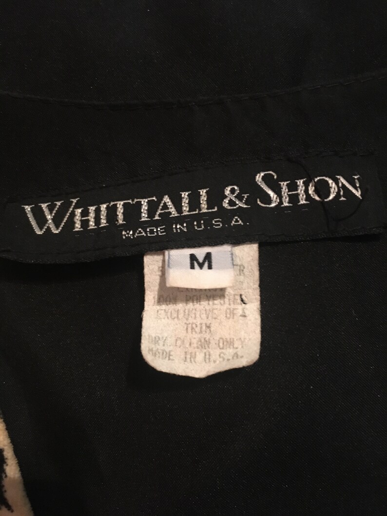 Whittall & Shon Animal Print Vest Circa 1980s - Etsy