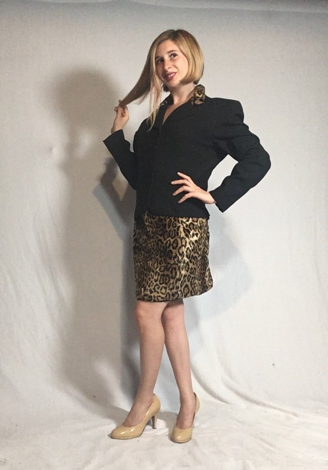 Cheetah Print Suit Set - Etsy