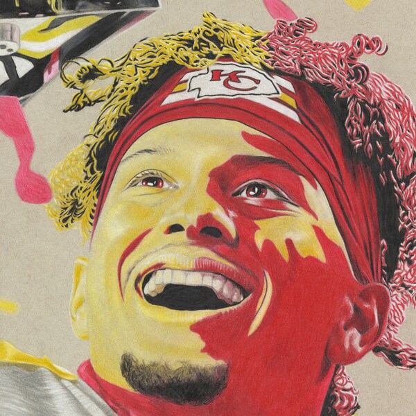 Mahomes Drawing - Etsy