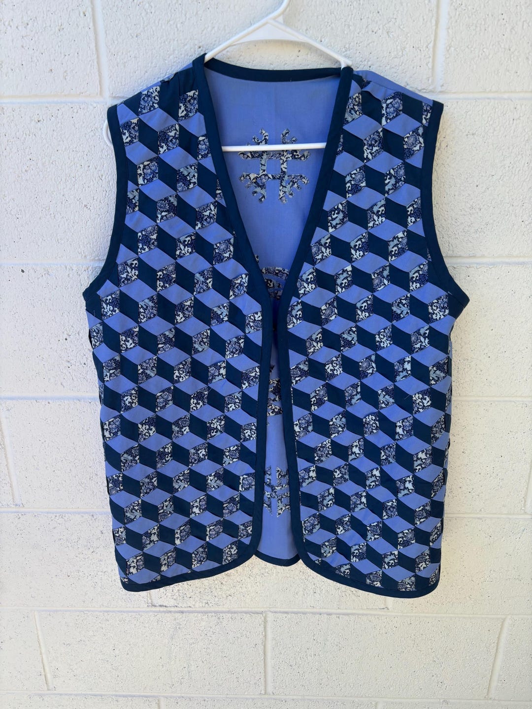 Hand Made Quilt Vest With Handmade Textile - Etsy