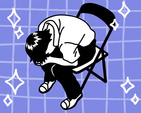 Sad Shinji Evangelion Vinyl Decal Sticker | Etsy