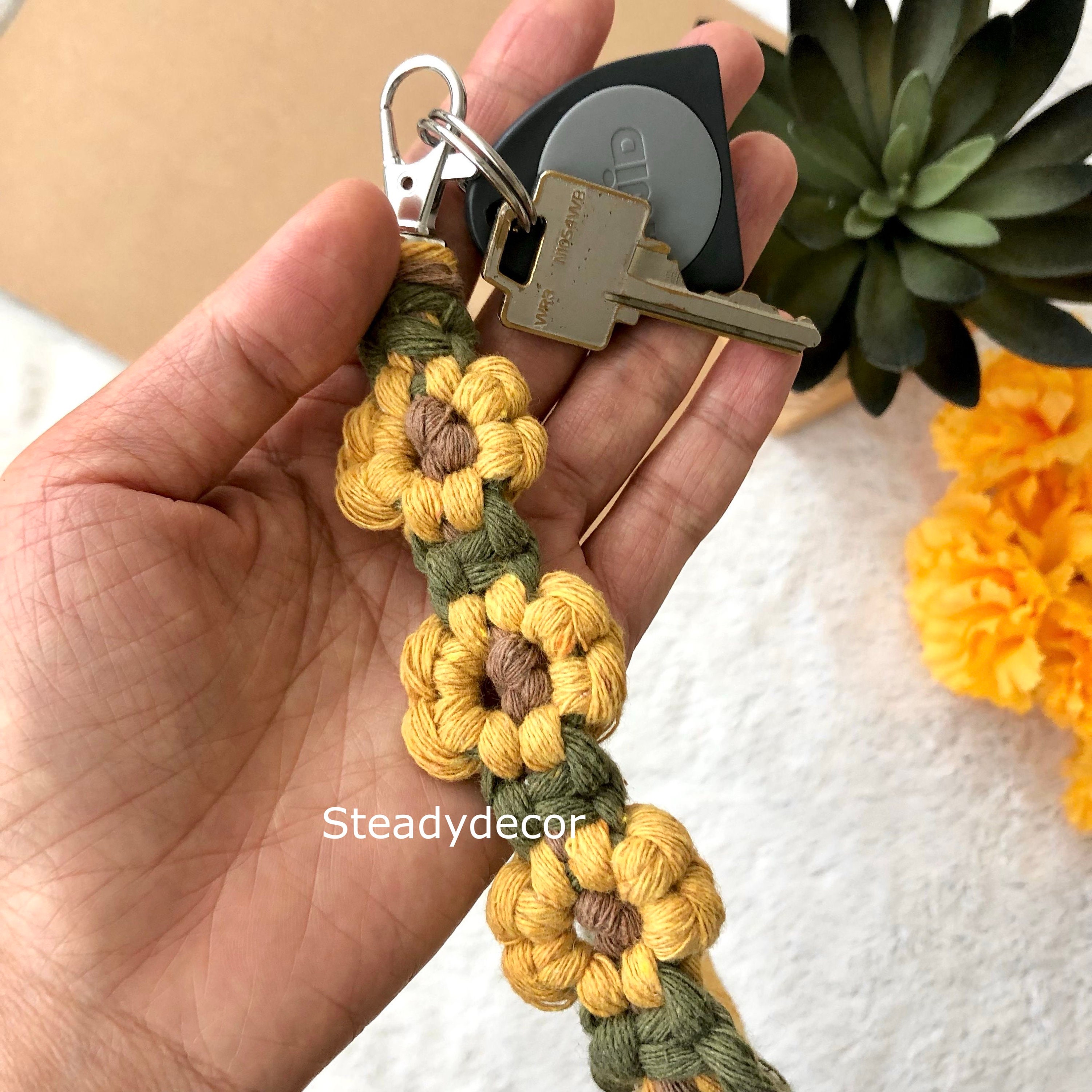 DIY Macrame Flower Pattern Video and Pdf Tutorial Boho Cute - Etsy