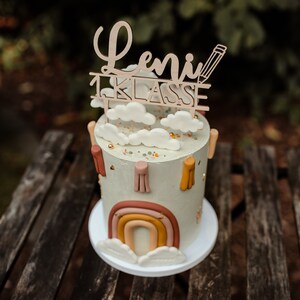 Cake Topper School Child Cake Topper Personalized School - Etsy