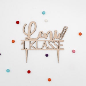 Cake Topper School Child Cake Topper Personalized School - Etsy