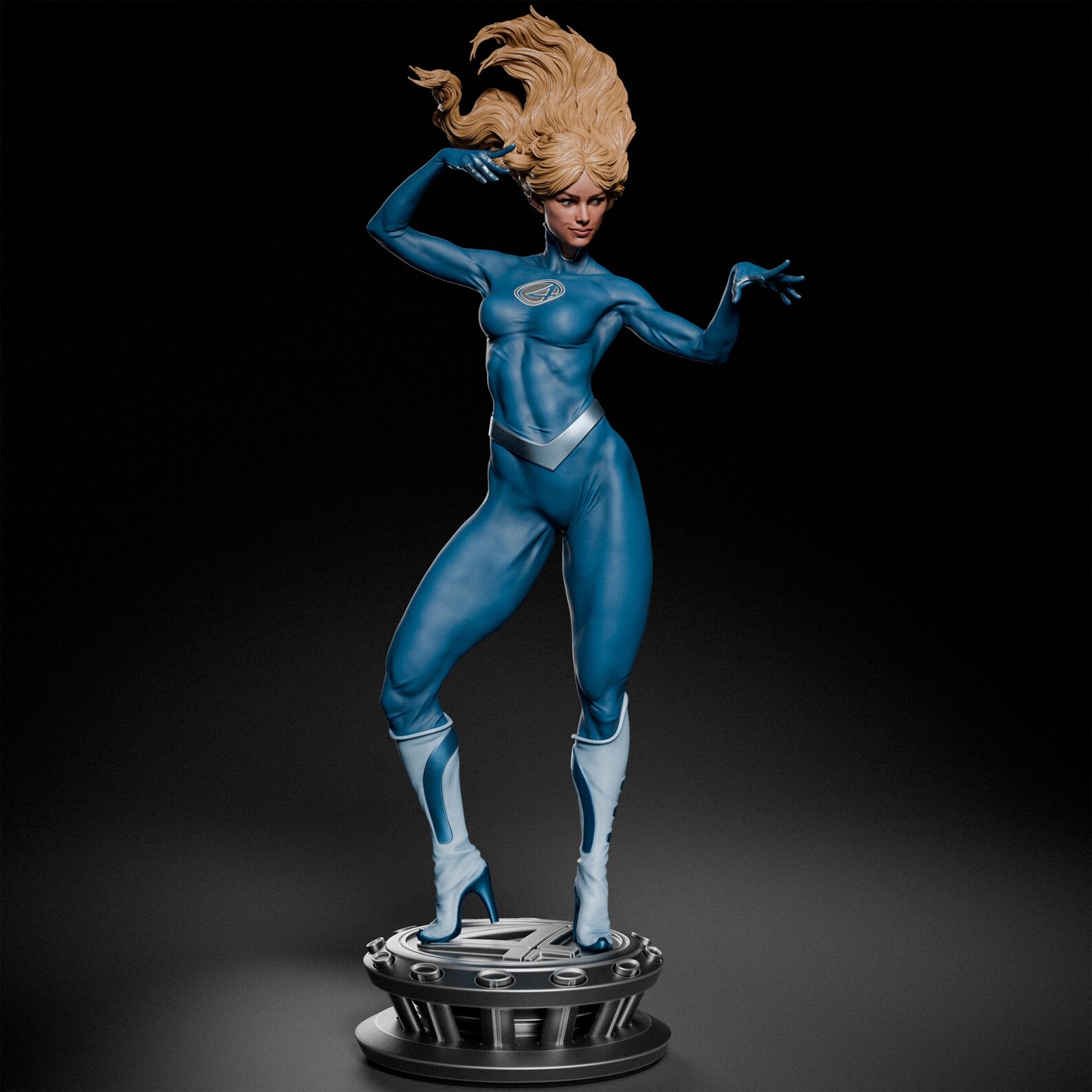 Sue Storm | High Quality 3D Printed Resin Statue | Unpainted ...