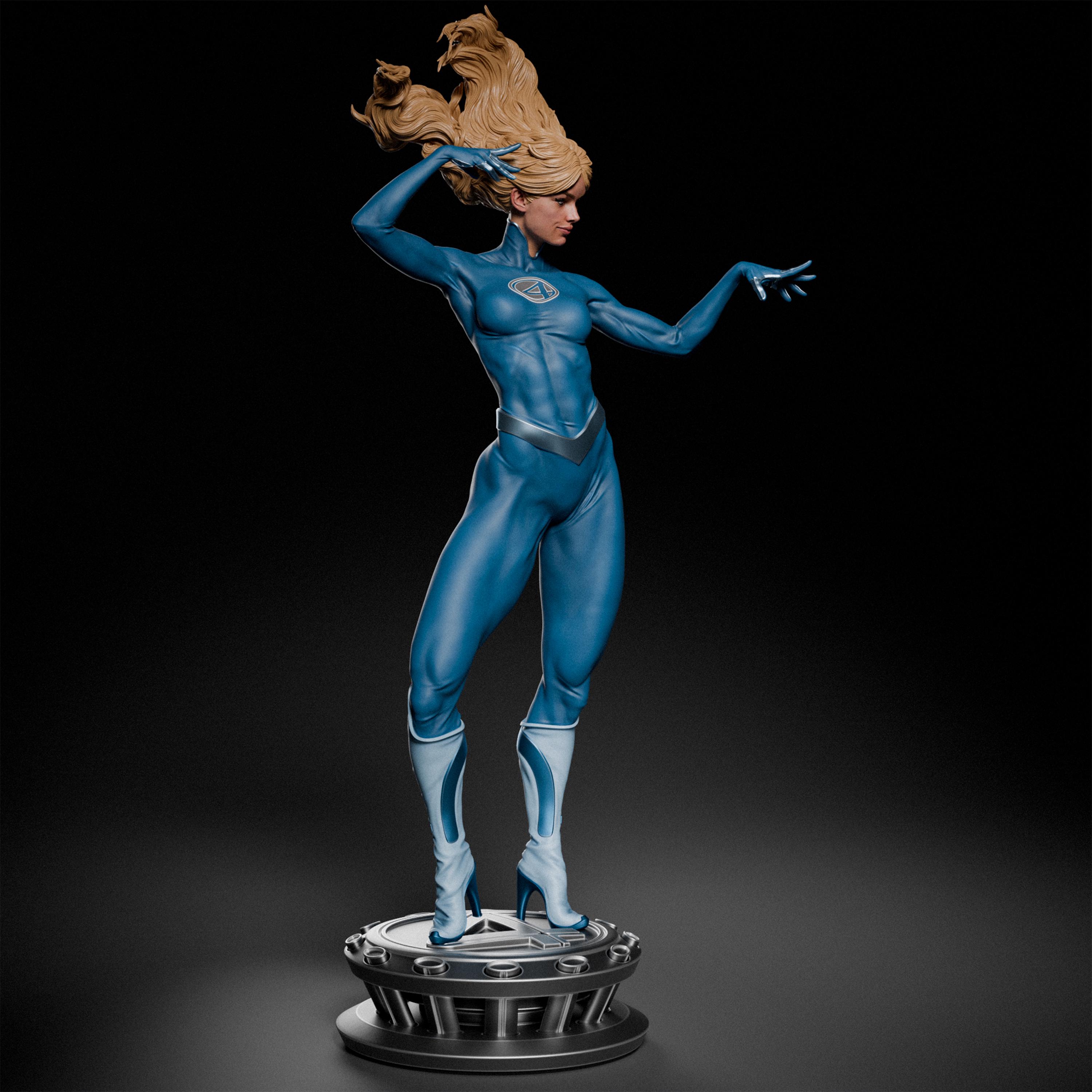 Sue Storm | High Quality 3D Printed Resin Statue | Unpainted ...
